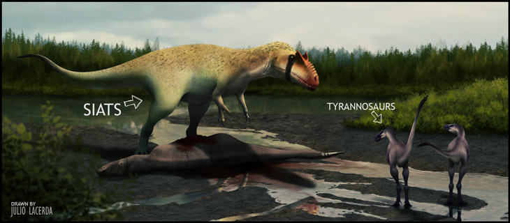 Siats Dinosaur - New Dinosaur Discovered that errorized Early Tyrannosaurs